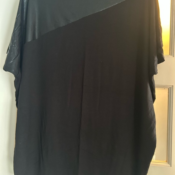 Judy Design | Tops | Judy Design Black Asymmetrical Top | Poshmark